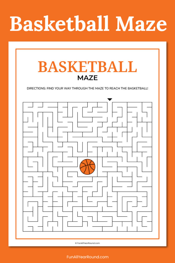 Basketball maze - Fun All Year Round