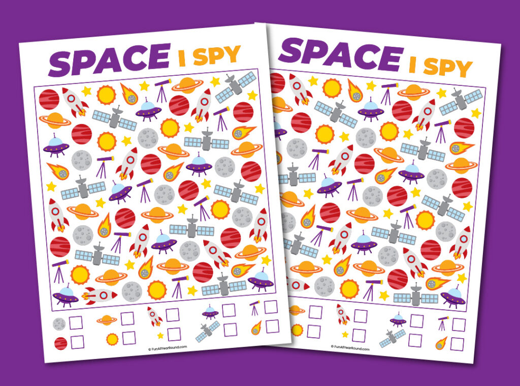 Space I spy - Fun All Year Round