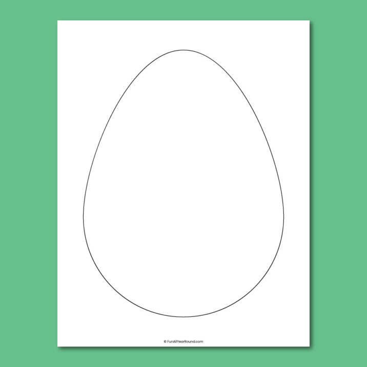 Egg template - Fun All Year Round