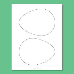 Egg template - Fun All Year Round