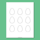 Egg template - Fun All Year Round
