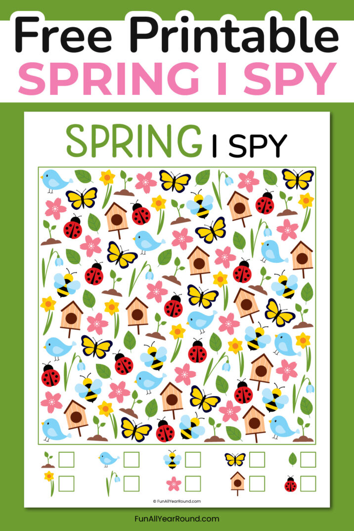 Spring I spy - Fun All Year Round