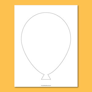 Balloon template - Fun All Year Round
