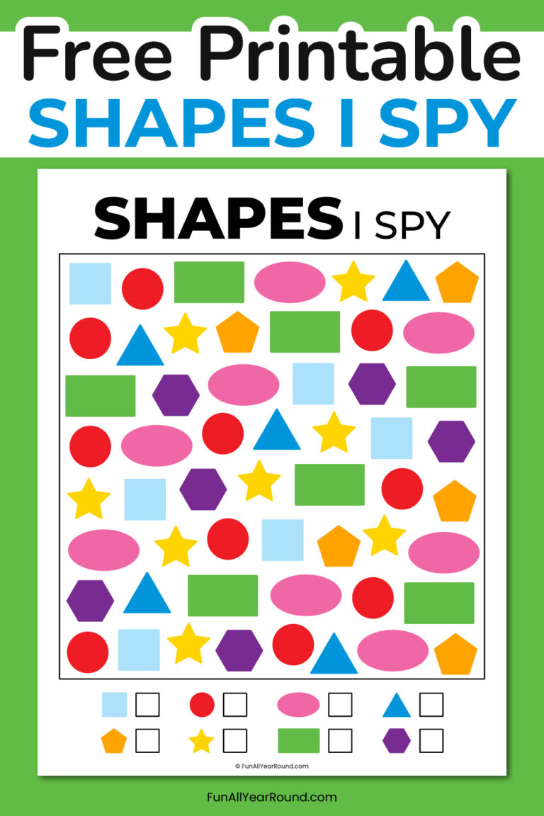 Shapes I spy - Fun All Year Round