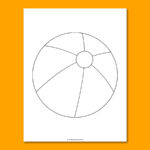 Beach ball template - Fun All Year Round