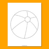 Beach ball template - Fun All Year Round