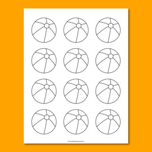 Beach ball template - Fun All Year Round