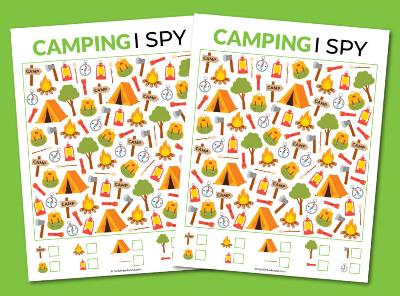 Camping I spy - Fun All Year Round