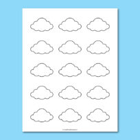 Cloud template - Fun All Year Round