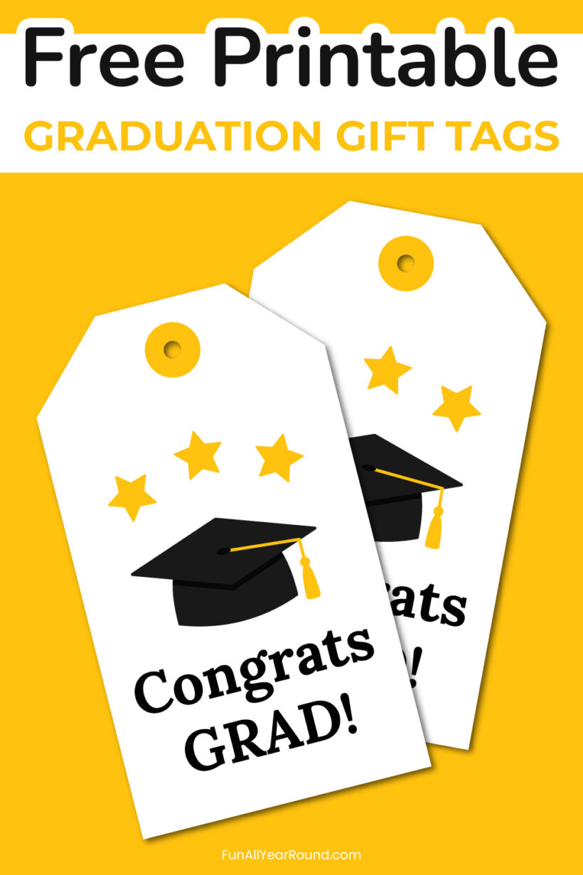 Graduation gift tags - Fun All Year Round