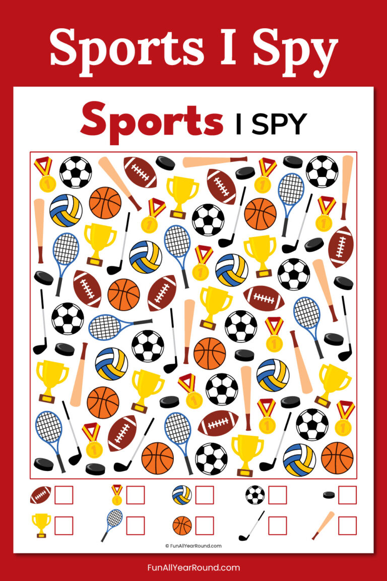 Sports I spy - Fun All Year Round