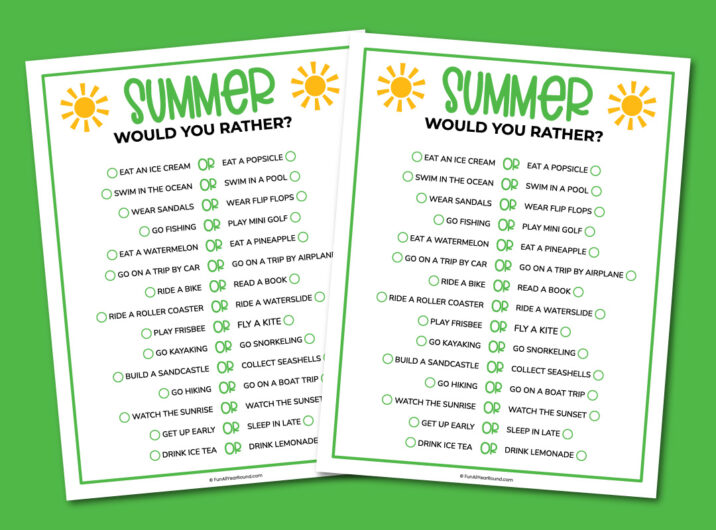 Summer would you rather - Fun All Year Round