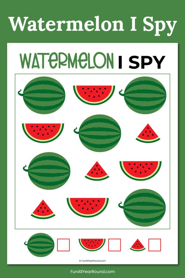 Watermelon I spy - Fun All Year Round