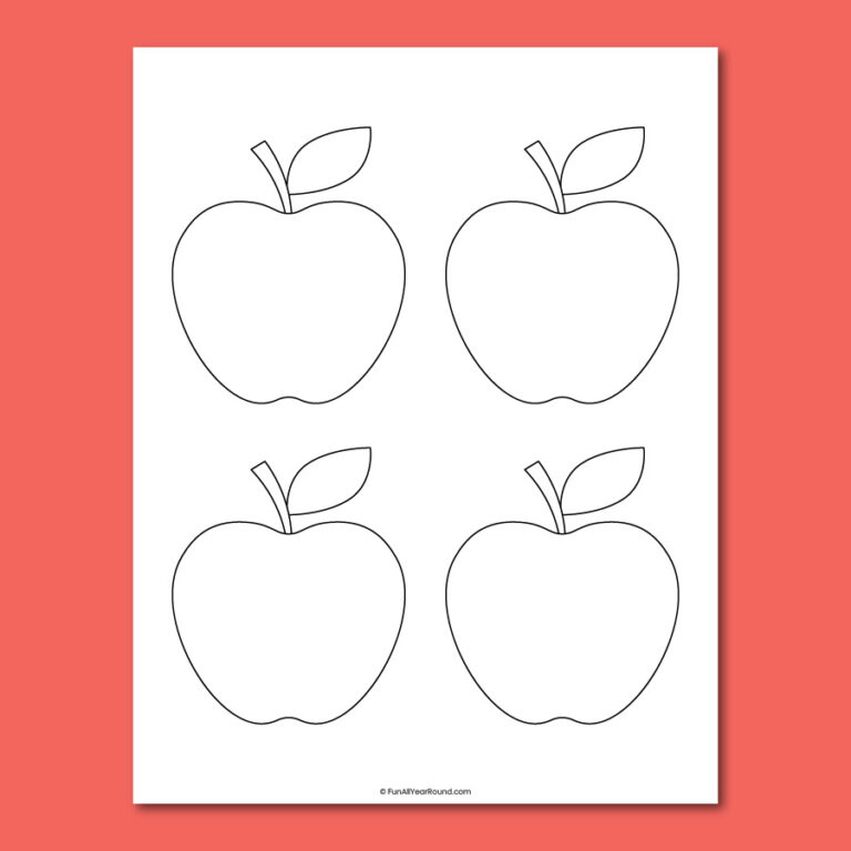 Apple template - Fun All Year Round