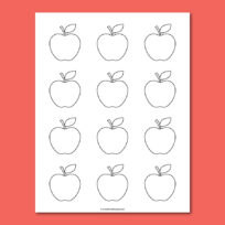 Apple template - Fun All Year Round