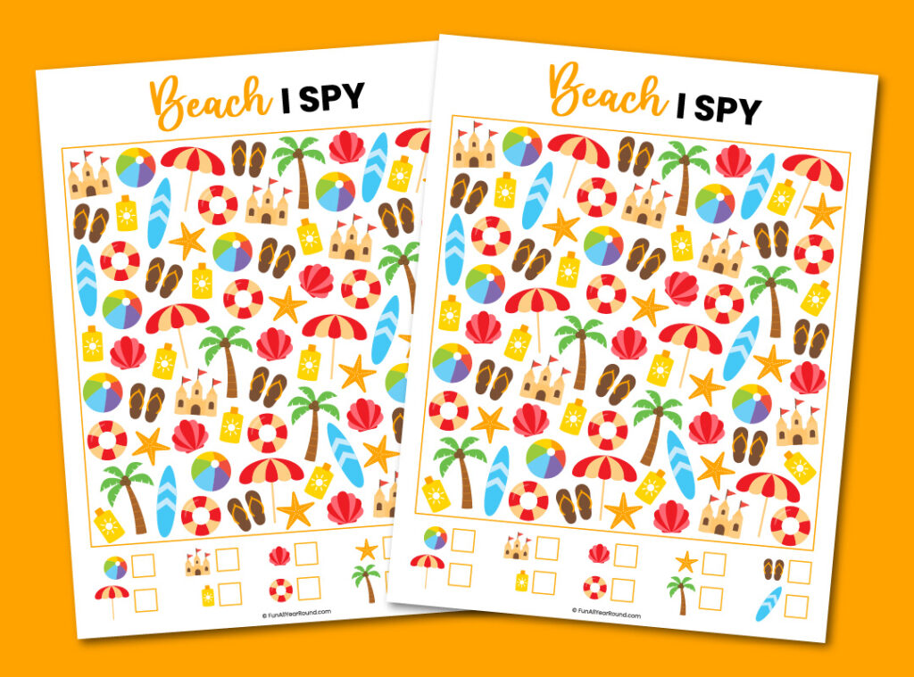 Beach I spy - Fun All Year Round