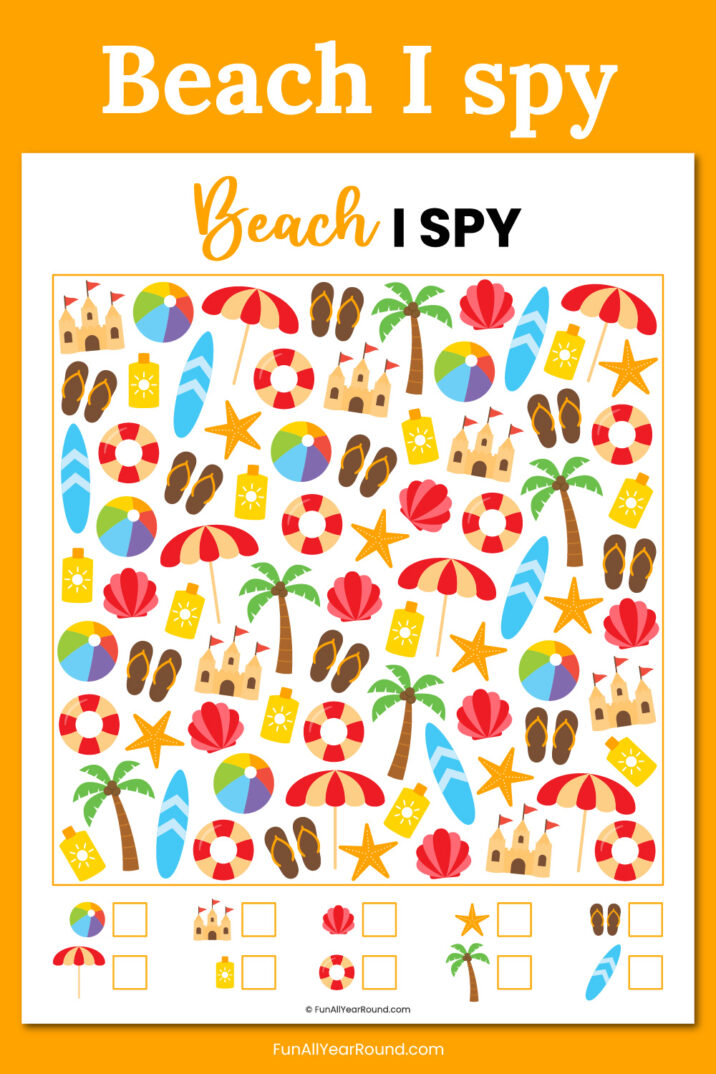 Beach I spy - Fun All Year Round