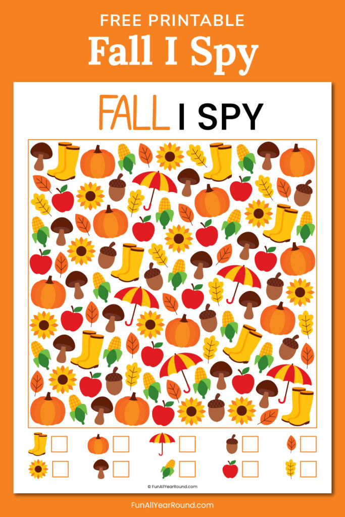 Fall I Spy - Fun All Year Round