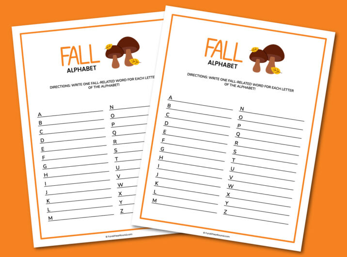 Fall alphabet game - Fun All Year Round