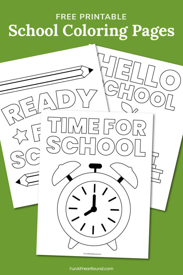 Back-to-school coloring pages - Fun All Year Round