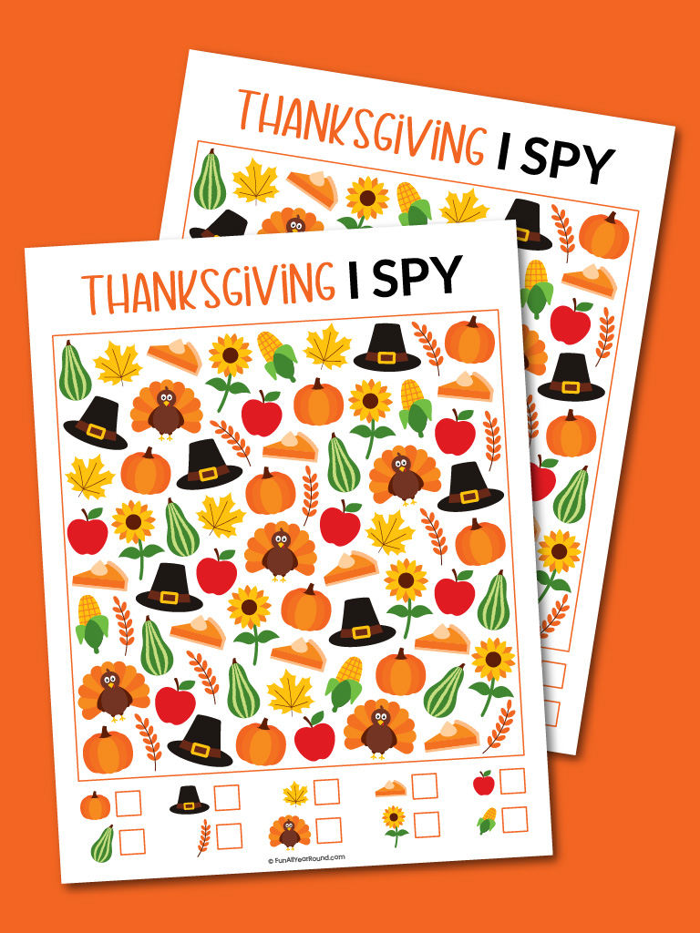 Thanksgiving I spy - Fun All Year Round