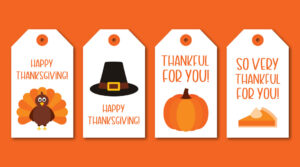 Thanksgiving gift tags - Fun All Year Round