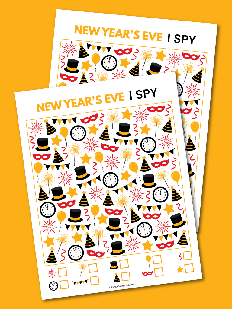 New Year's Eve word search - Fun All Year Round