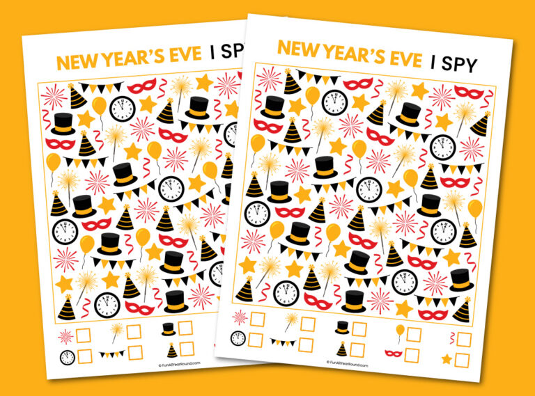 New Year's Eve I spy - Fun All Year Round