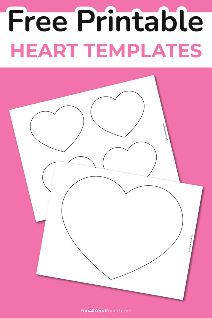 Heart templates - Fun All Year Round