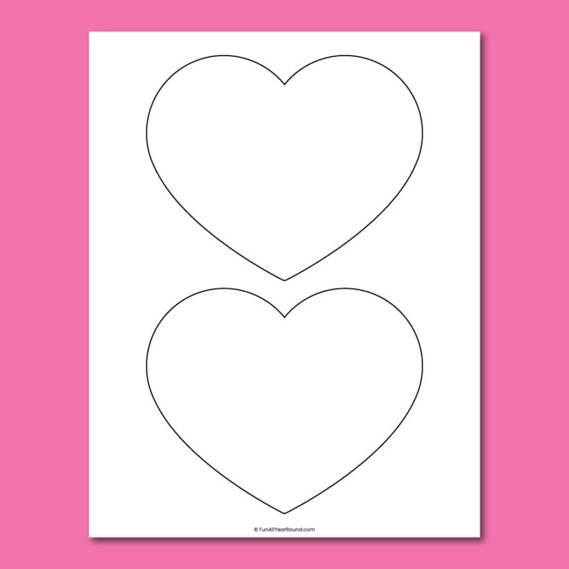 Heart templates - Fun All Year Round