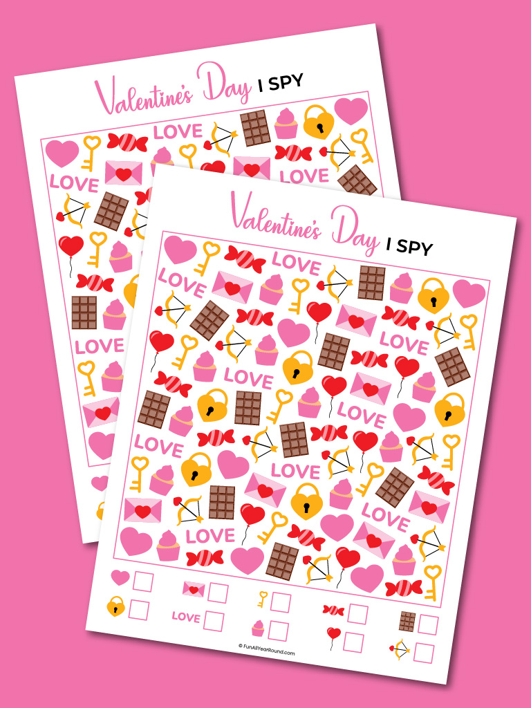 Valentine's Day I spy - Fun All Year Round