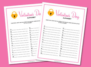 Valentine's Day alphabet - Fun All Year Round