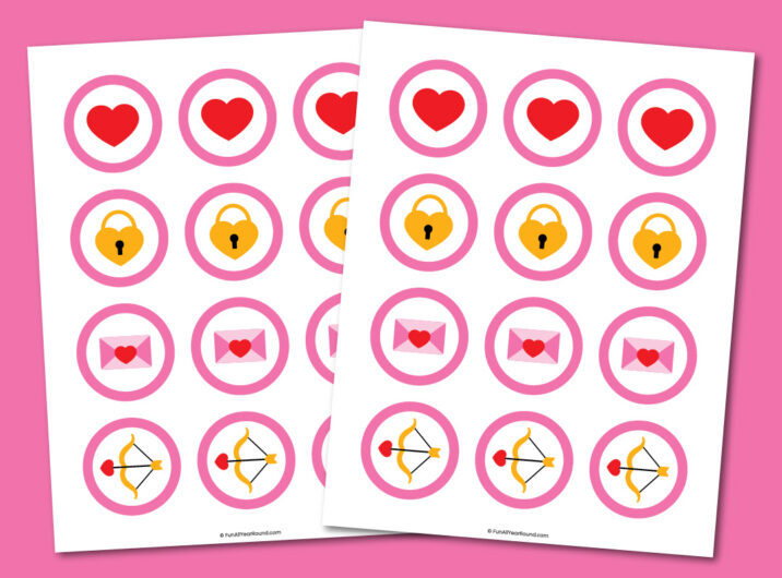 Valentine's Day cupcake toppers - Fun All Year Round