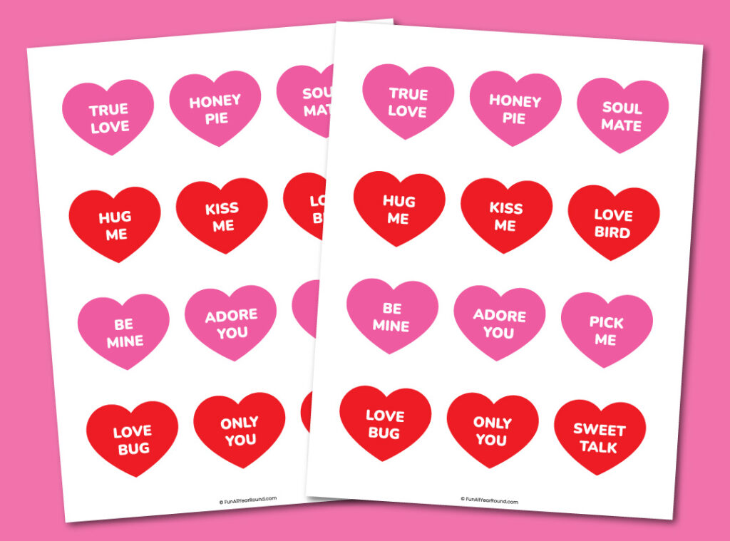 Valentine's Day heart cupcake toppers - Fun All Year Round