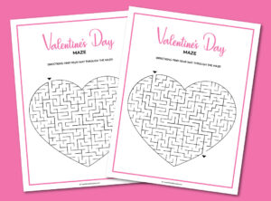 Valentine's Day heart maze - Fun All Year Round