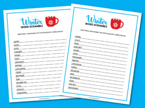 Winter word scramble - Fun All Year Round