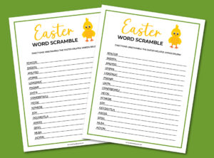 Easter word scramble - Fun All Year Round