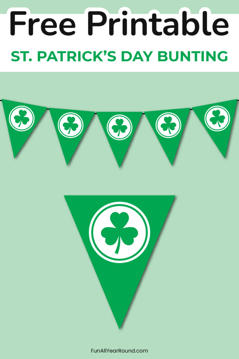 St. Patrick's Day bunting - Fun All Year Round