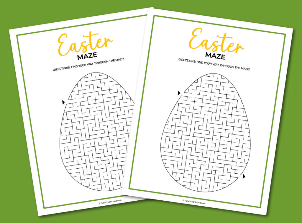 Easter egg maze - Fun All Year Round