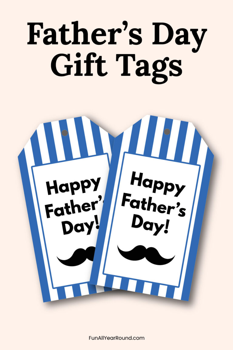 Father's Day gift tags - Fun All Year Round