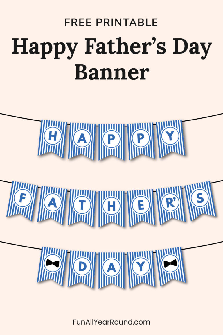 Happy Father's Day banner - Fun All Year Round