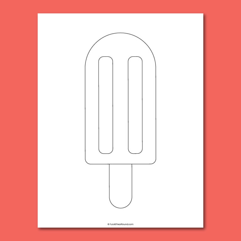 Popsicle template - Fun All Year Round