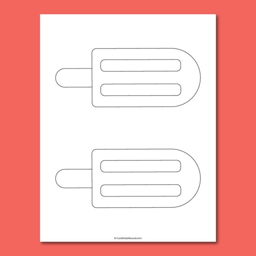 Popsicle template - Fun All Year Round