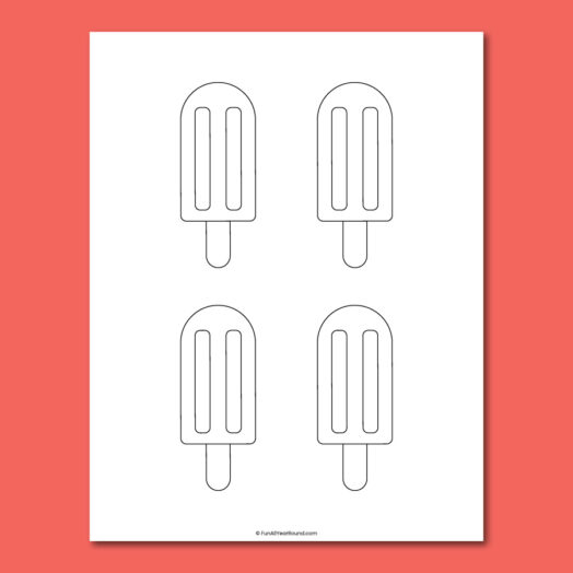 Popsicle template - Fun All Year Round