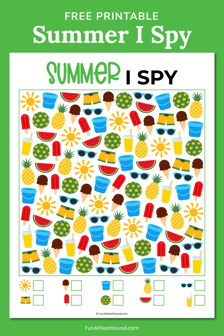 Summer I spy - Fun All Year Round